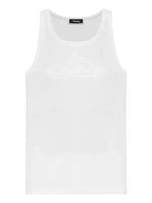 Dsquared2 Cotton Tank - White