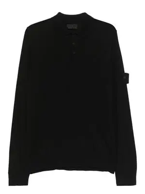 STONE ISLAND Compass-badge Polo Sweater