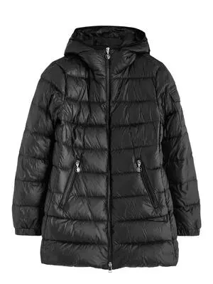 Moncler Glements Hooded Quilted Shell Jacket - Black