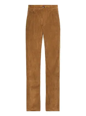 BOUND Wide Leg Corduroy Trousers - Pecan Brown
