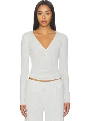 NEGATIVE UNDERWEAR Whipped Henley - Cloud