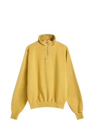 LES TIEN Heavyweight Banded Yacht Pullover - Washed Desert