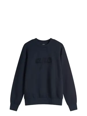 A.p.c. Ethan Logo Sweatshirt - Dark Navy