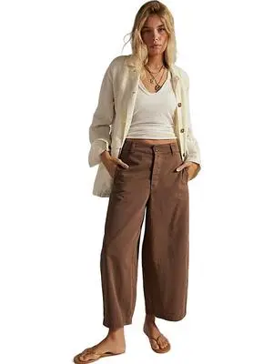 Free People We The Free Laydown Chino Pants Brownie