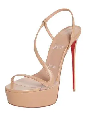 CHRISTIAN LOUBOUTIN Rosalie Alta Platform Slingback Sandal - Blush