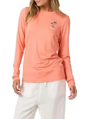 O'Neill Breezy Long Sleeve Rashguard - Heather Peach Echo