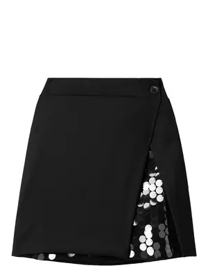 16Arlington Noelia Mini Wrap Skirt - Black