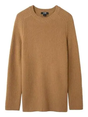 GOBI MONGOLIAN CASHMERE Cashmere Sweater With Side Zippers - Almond