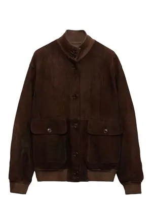 Prada Suede Jacket - Brown