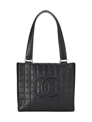 CHANEL Quilted Calfskin Chocolate Bar Tote