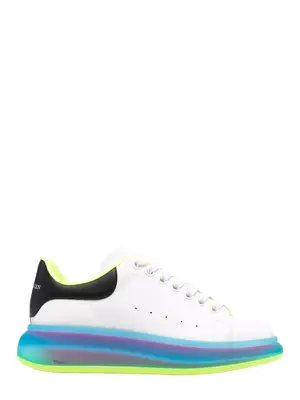 Alexander McQueen Oversized Contrasting-Sole Sneakers White Iridescent
