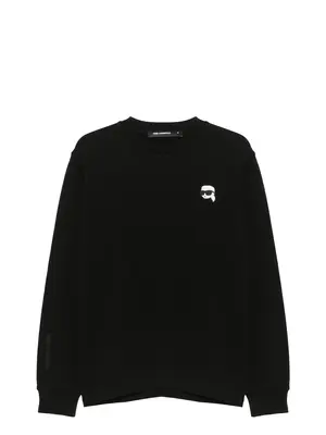 Karl Lagerfeld Karl Ikon-patch Sweatshirt - Black
