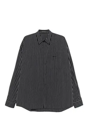 Balenciaga Striped Shirt - Black