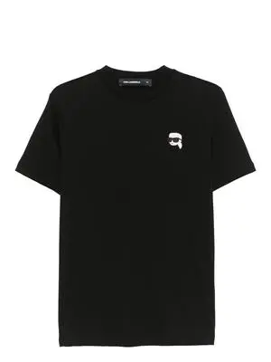 Karl Lagerfeld Karl Ikon-patch T-shirt - Black