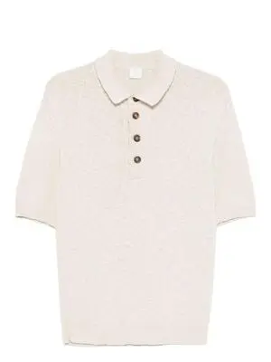 Eleventy Short-sleeve Polo Shirt - Neutrals