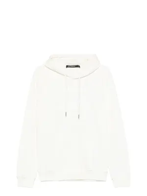 Karl Lagerfeld Slogan-embossed Hoodie - Neutrals