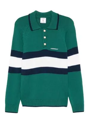 Casablanca Colourblock Polo Shirt - Green