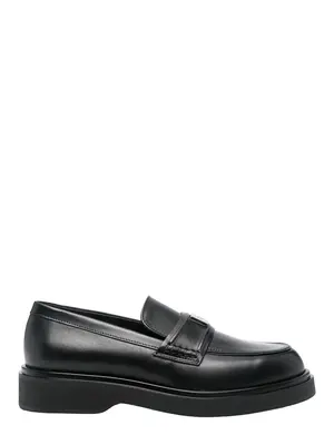 Calvin Klein Leather Loafers - Black