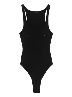 MUGLER Mugler Pierced Bodysuit Black