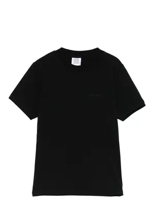 Vetements Logo-embroidered T-shirt - Black