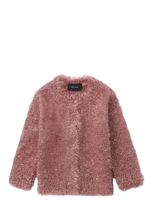 Simone Rocha Tinsel-knit Cardigan - Pink