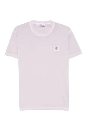 Stone Island Organic-cotton Jersey T-shirt - Purple