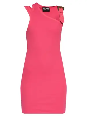 Versace Ribbed Mini Dress - Pink