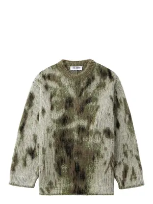 Attico Animal-print Jumper - Green