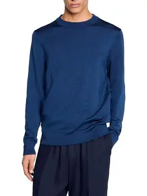 Sandro Fine Knit Sweater - Royal Blue