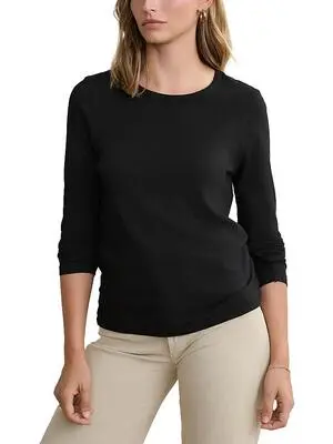 Jenni Kayne Long Sleeve Slim Tee - Black