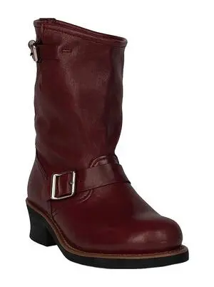 Jeffrey Campbell Buckled Boots Red