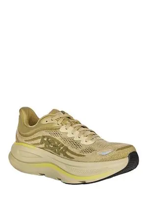 HOKA Bondi 9 Lace-Up Sneakers Grassland/oyster Mushroom