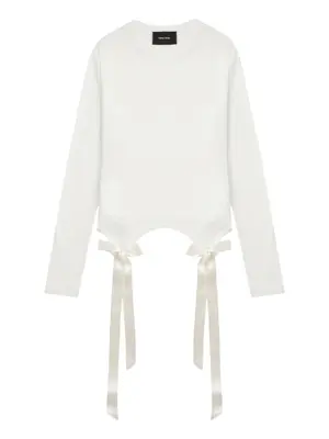 Simone Rocha Bow-detail Top - White