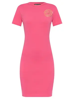 Versace Logo-print Dress - Pink