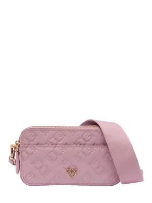 Pinko Logo-embossed Camera Bag - Pink