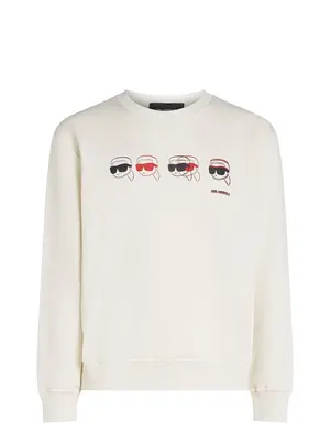 Karl Lagerfeld Ikon Graphic-print Sweatshirt - Neutrals