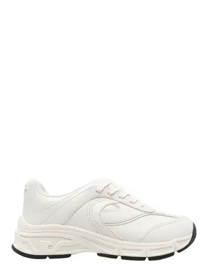 Emporio Armani Rubberised-logo Sneakers - White