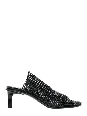 Kenzo 55mm Mesh-design Mules - Black