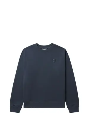 Maison Kitsuné Bold Fox Head-patch Sweatshirt - Blue
