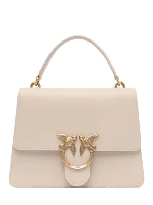 Pinko Small Love One Handbag - Neutrals