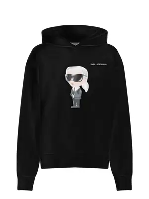 Karl Lagerfeld Ikon Hoodie - Black