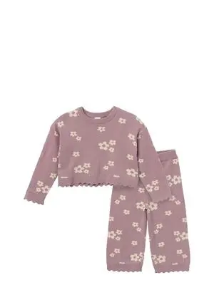 MODERN MOMENTS™ BY GERBER Scalloped Sweater & Pant Set - Medium Lilac