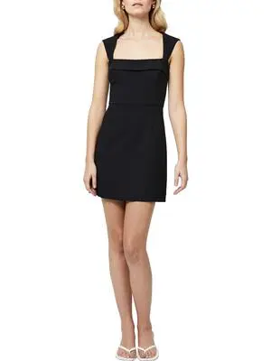 French Connection French Connection Whisper Square Neck Mini Dress Black