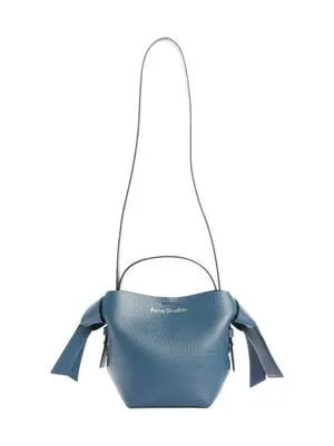 Acne Studios Mini Musubi Leather Shoulder Bag - Denim Blue