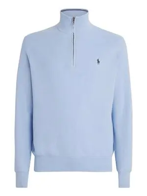 Polo Ralph Lauren Polo Ralph Lauren Cotton Quarter-Zip Sweatshirt Blue