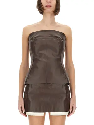 Rick Owens Bustier Top - Brown