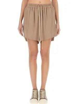 Rick Owens Relaxed Fit Bermuda Shorts - Nude