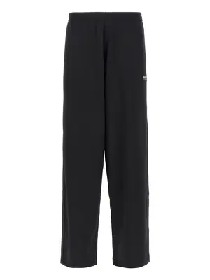 Balenciaga Logo Embroidered Joggers - Black