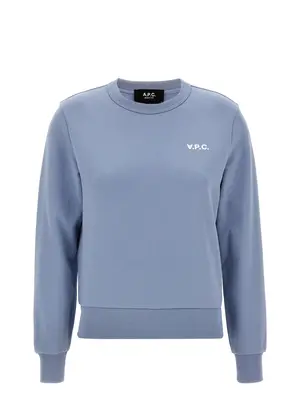 A.p.c. Boxy Petit Vpc' Sweatshirt - Light Blue