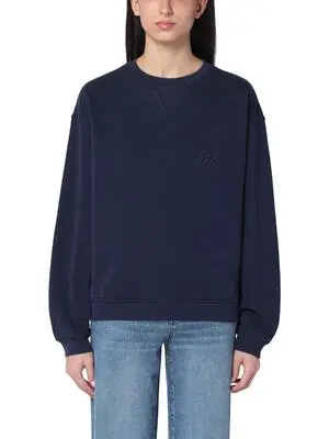 FRAME X Ritz Paris Crewneck Sweatshirt - Blue